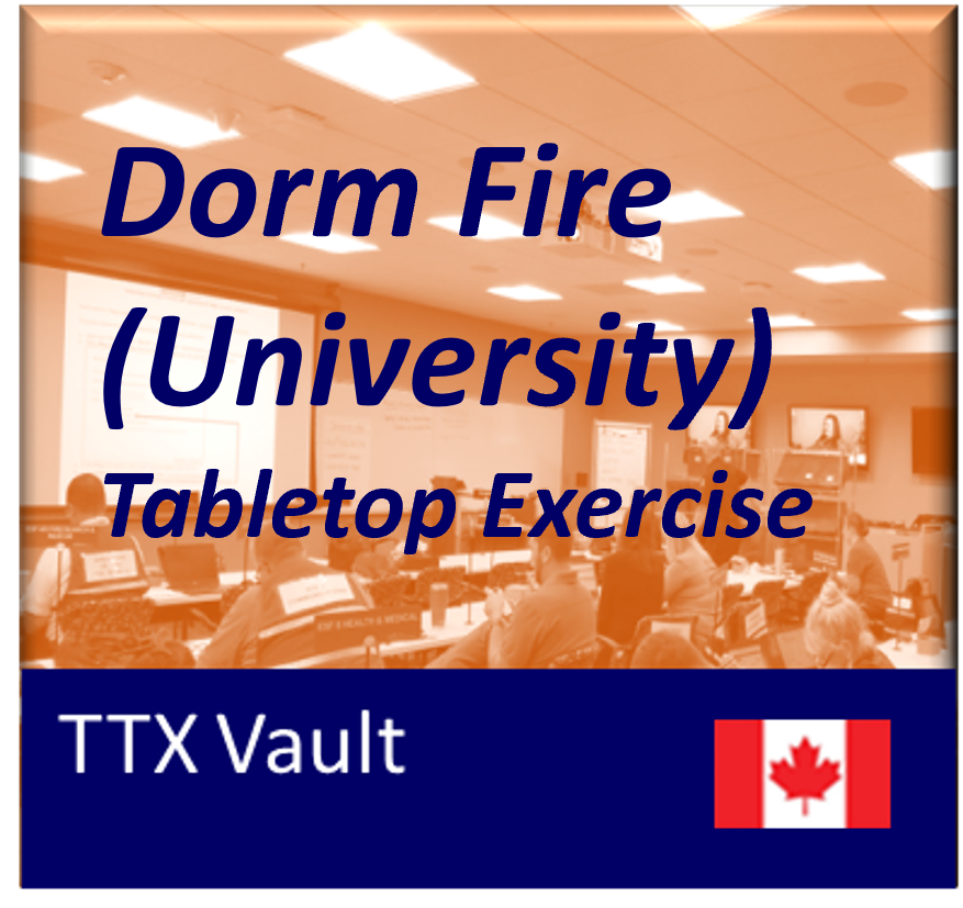 Dorm Fire (University) Tabletop Exercise – TTX Vault Canada
